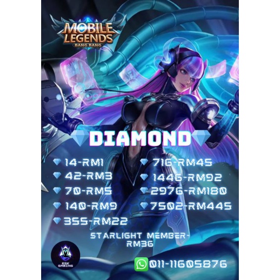 Mobile legends Diamond/Mobile legends Top up Murah | Shopee Malaysia