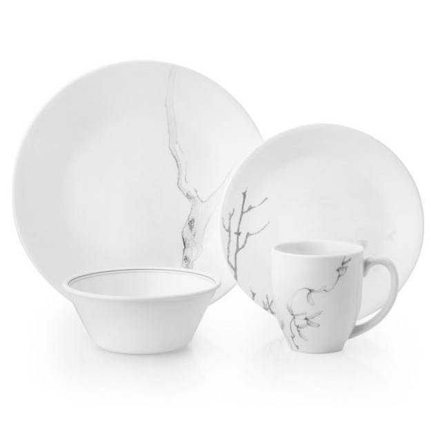 [READY STOCK] 💯AUTHENTICS 📍CORELLE Boutique Silver Birch 16 Pieces Set ...