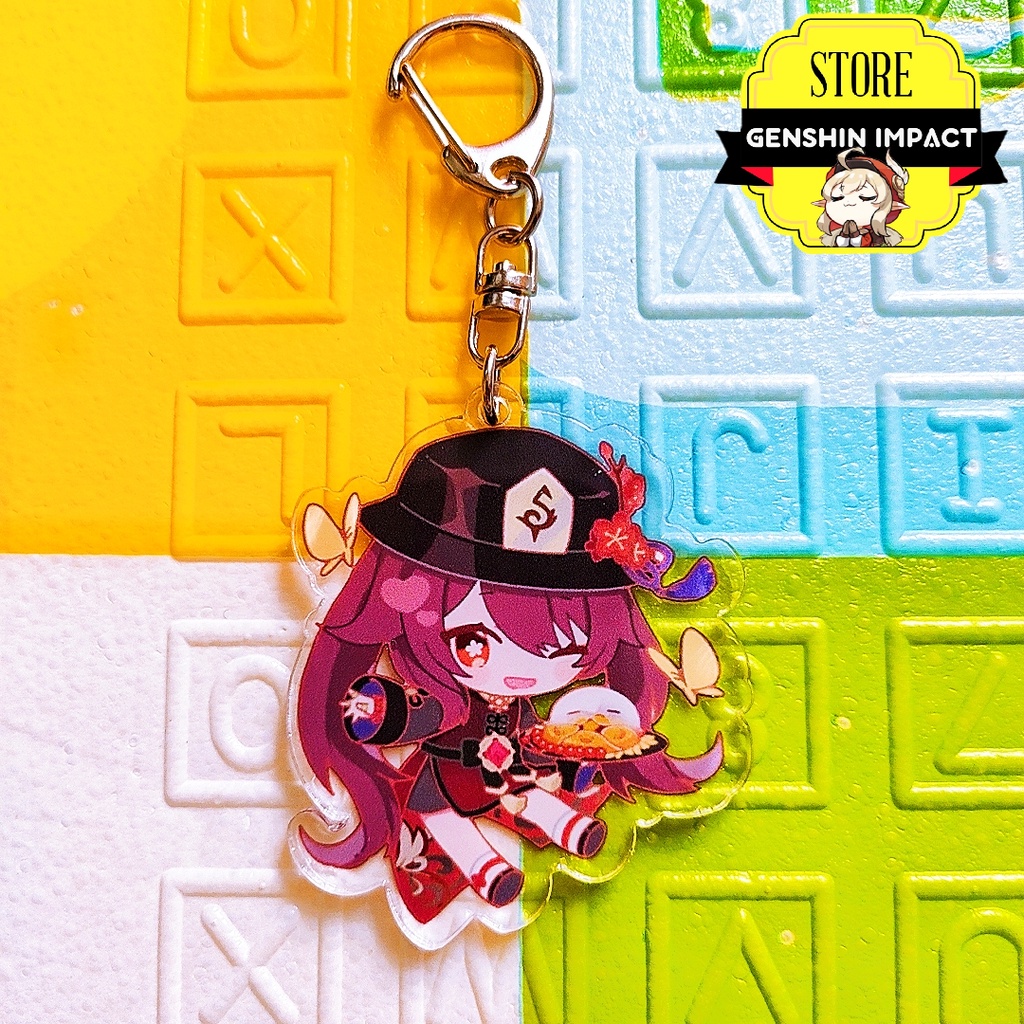 Genshin Impact Keychain (Liyue) Xiao Zhongli Childe Hutao Ganyu Yanfei ...
