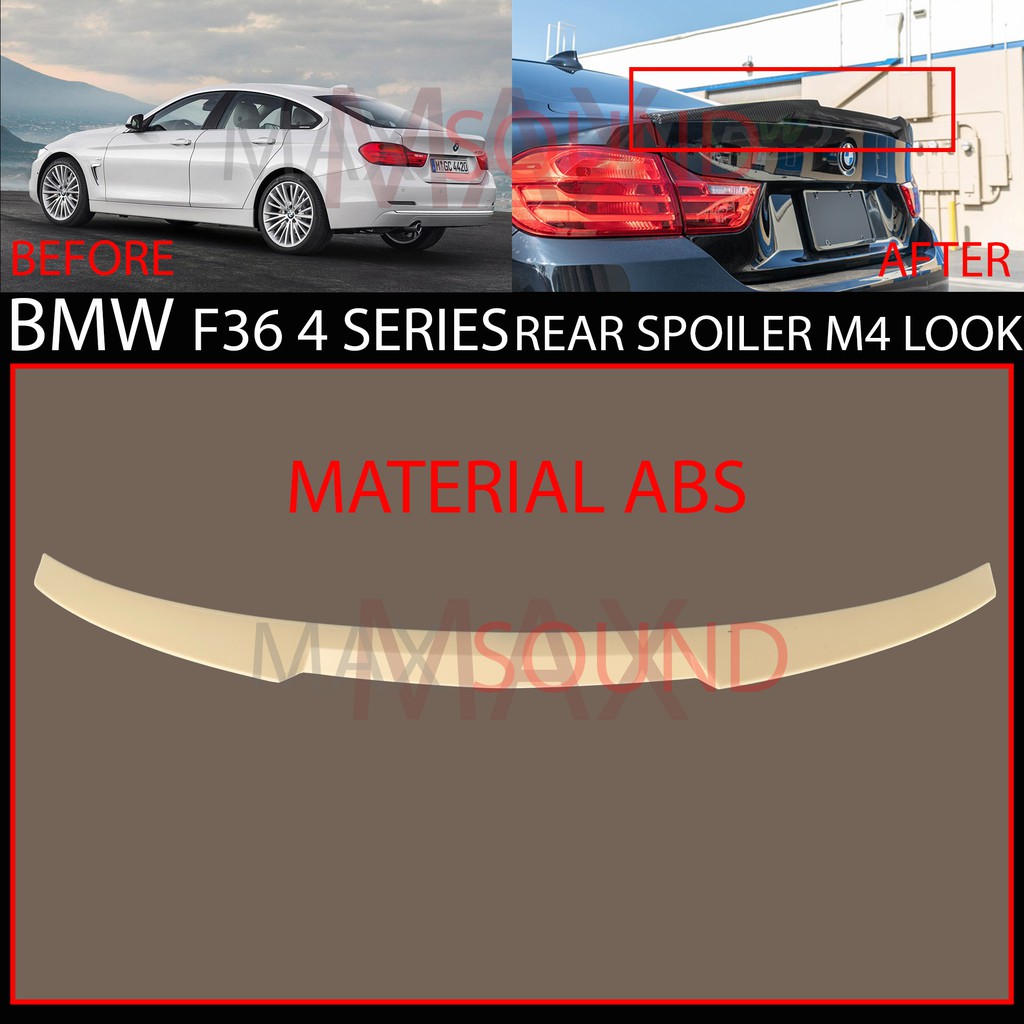 BMW F36 M4 M SPORT 4SERIES 4 DOOR M4 LOOK REAR SPOILER TRUNK SPOILER ...