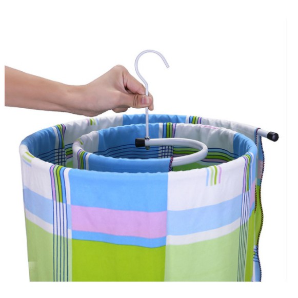 Bedsheet Drying Rack Quilt Spiral Hanger Rotating Storage Rack Save ...