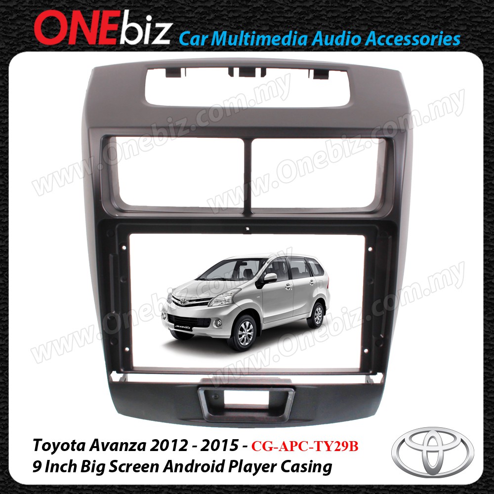 Toyota Avanza 2012 - 2015 ( Black )- 9 Inch Android Player Casing - CG ...