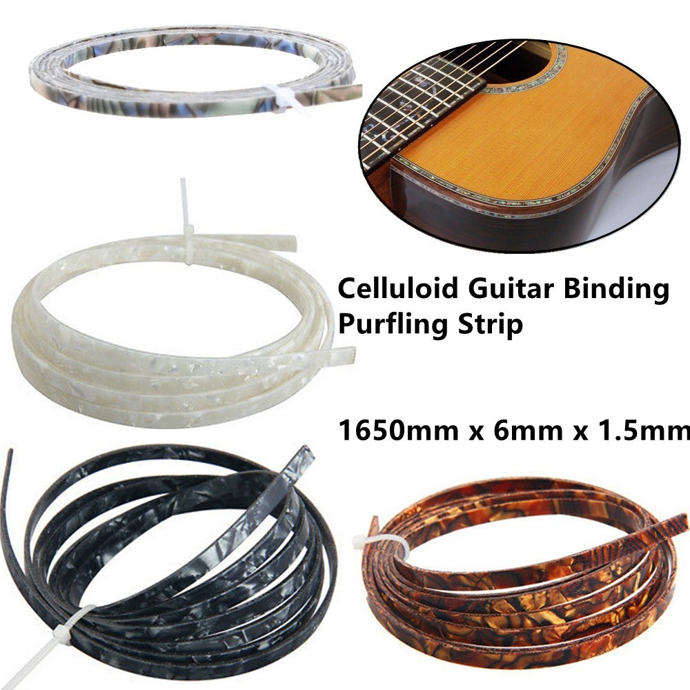 GORGEOUS~Guitar Binding Purfling Strip Acoustic Classical For Celluloid ...