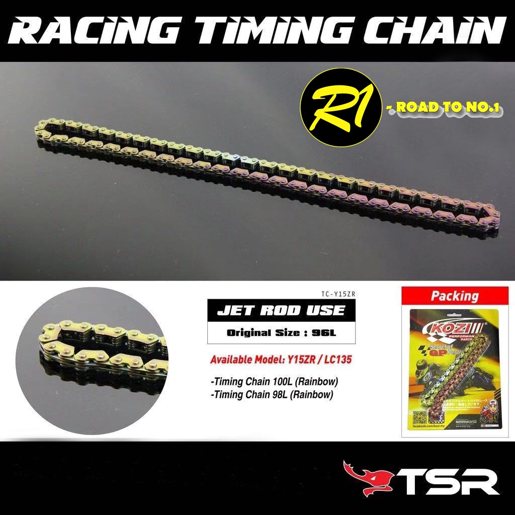 TIMING CHAIN RACING YAMAHA Y15ZR / LC135 RAINBOW 100% ORIGINAL KOZI ...