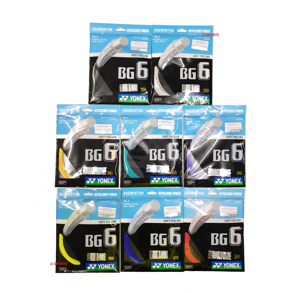 YONEX BG6 STRING (ORIGINAL SUNRISE SPORTS) | Shopee Malaysia