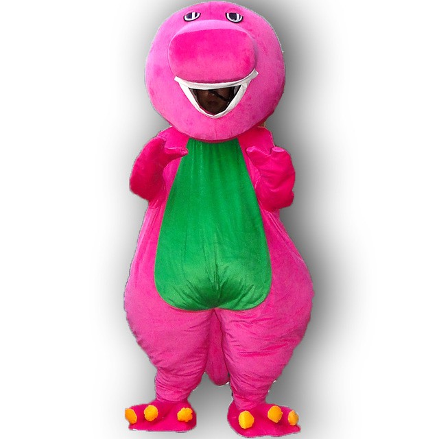 Barney Mascot Costume Barney Cartoon Mascot Costumes on Adult Size ...