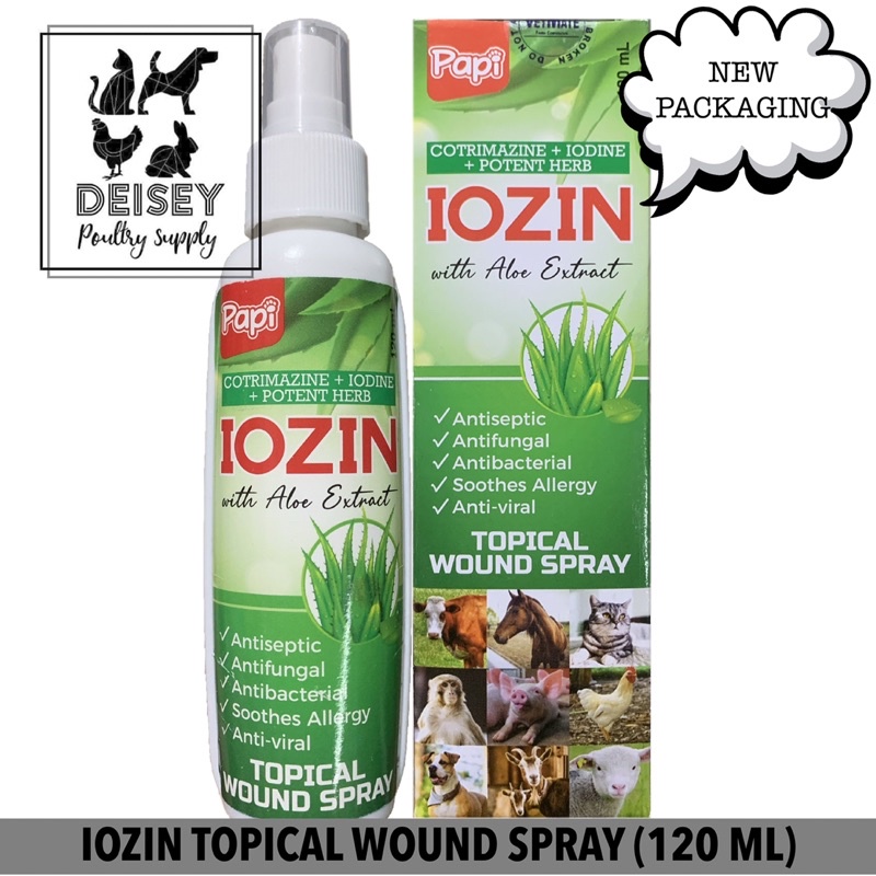 Papi Iozin Wound Spray for Animals (120ml) | Shopee Malaysia