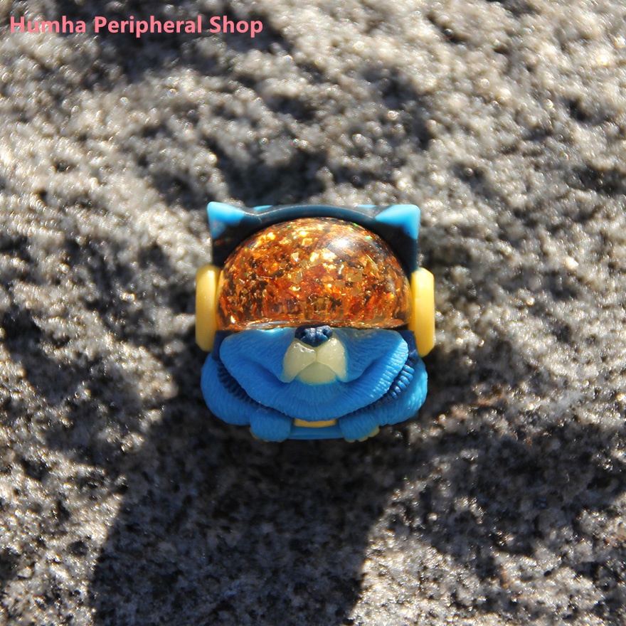 Artisan keycap Space dog keycaps Hand made Resin keycap mechanical ...