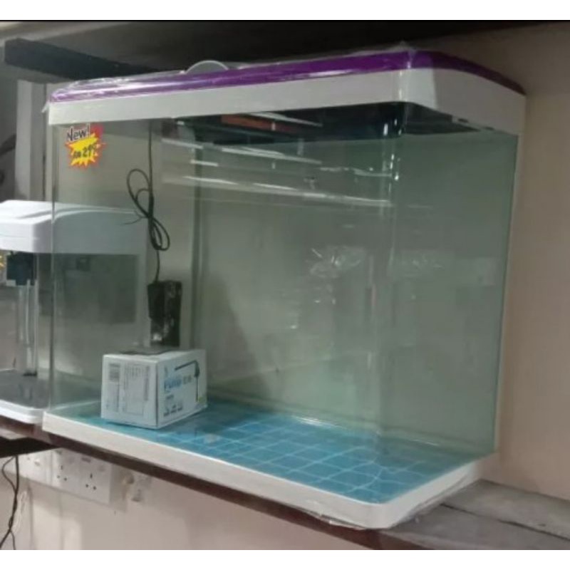 2 FEET CURVE TANK /HARD WOOD CABINET | Shopee Malaysia