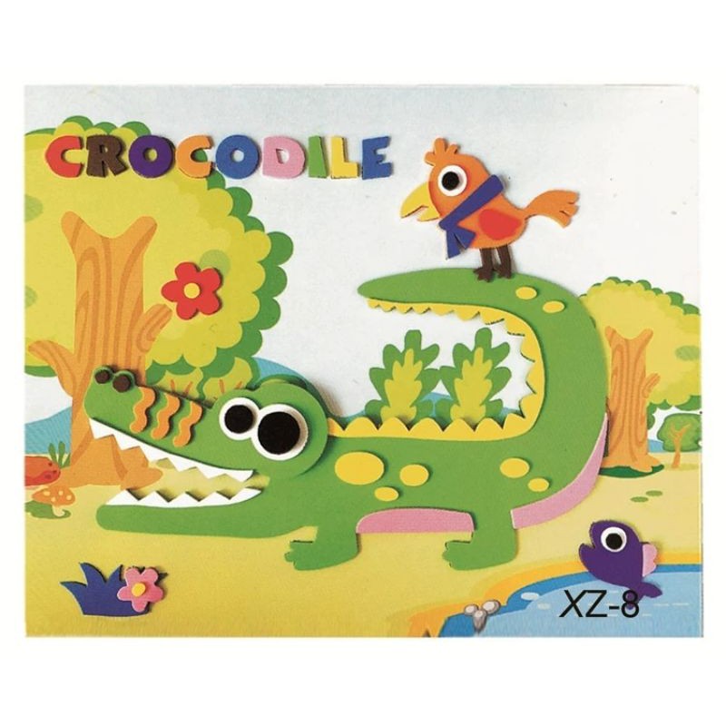 ️Busy Kids ️3D movable EVA sticker puzzle/kid DIY art and craft ...