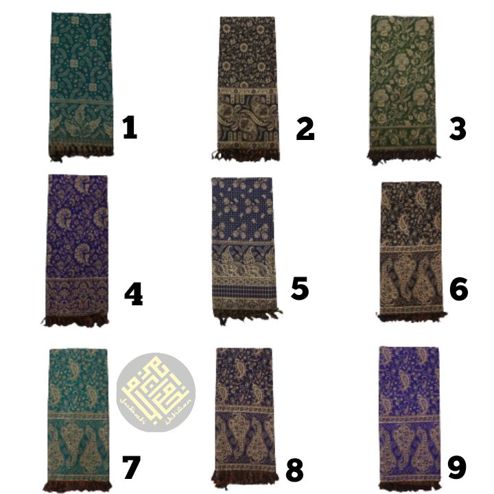 Rida' ridak Shawl ALMAS kashmiri 40"x80" pure scarves code 756 ...