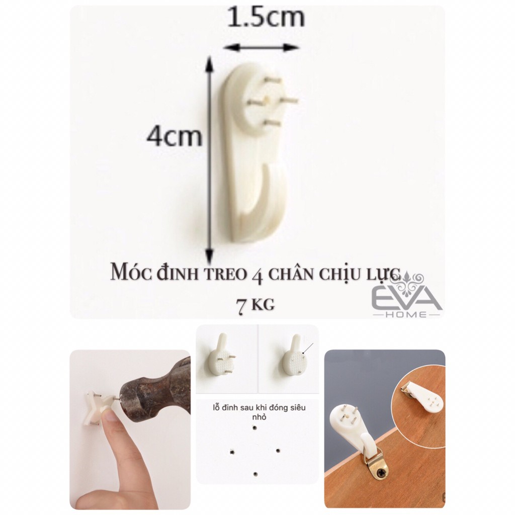 Set of 5 Wall Pins with 4 Nails bearing 7 Kg | Shopee Malaysia