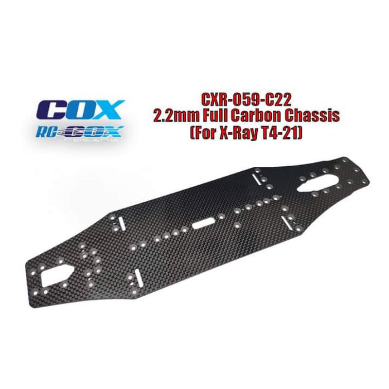 RC-COX 2.2mm Full Carbon Flex Chassis (For X-Ray T4-21) | Shopee Malaysia