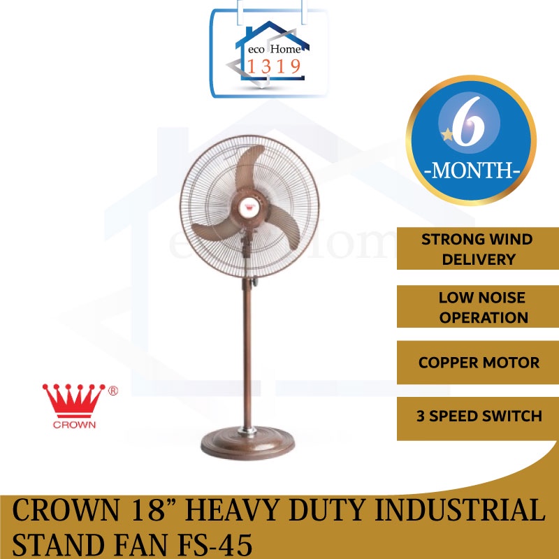 [ 18" / 20" ] Crown Heavy Duty Industrial Stand Fan FS-45 FS45 FS-50C ...
