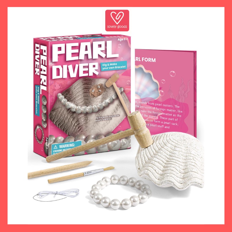 Pearl Diver/Pearls Excavation Kit SeaShell Dig Kits Pearl Bracelet ...