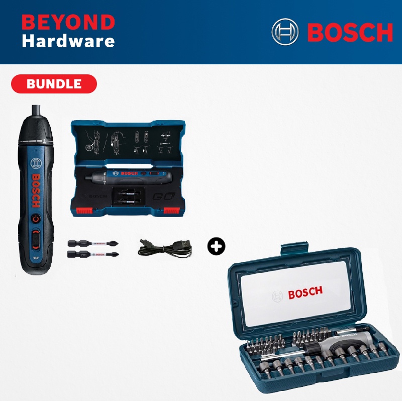 BOSCH [Bundle] GO 2 SOLO Smart Screwdriver + BOSCH Screwdriver Set Hand ...