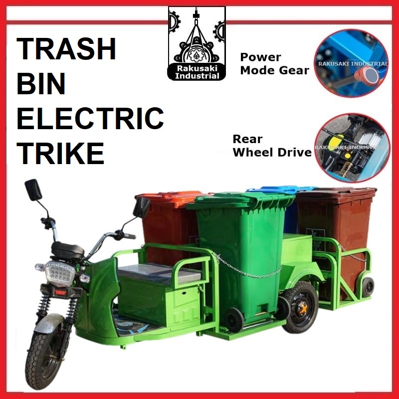 MULTI-PURPOSE GARBAGE CARRIER ELECTRIC TRIKE 1200W / 1300W / 1500W ...