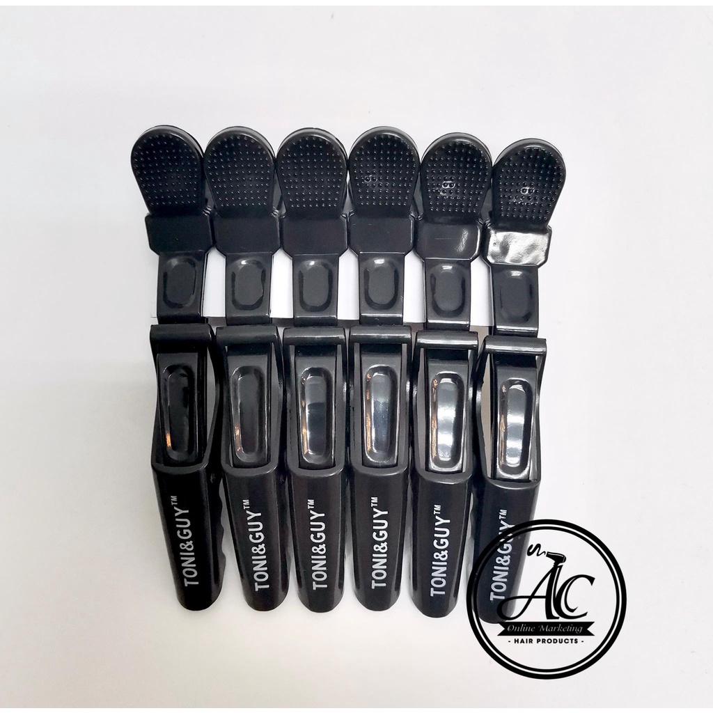 Toni&Guy 10pcs Hair Clip Toni & Guy Crocodile Salon Clamp Sectioning ...