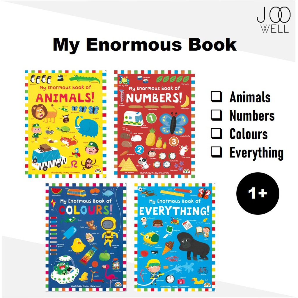 My Enormous Book of Numbers / Colours / Everything | Shopee Malaysia