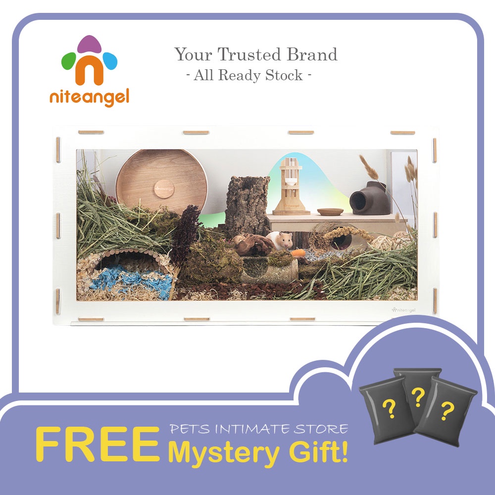 (READY STOCK) Niteangel Hamster's ( Type C ) Without Front Door Wooden ...