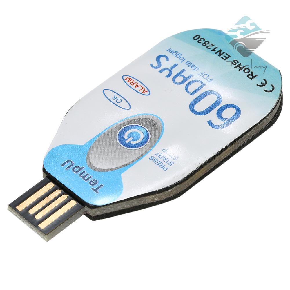 Waterproof Usb 2 0 Pdf Disposable Temperature Data Logger 60 Days Cold Chain Thermometer