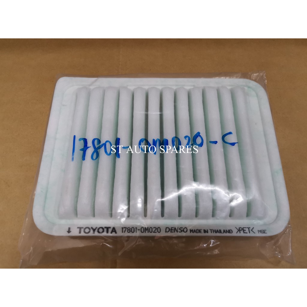 Toyota OEM Air Filter 17801-0M020 Altis Wish Vios Harrier | Shopee Malaysia