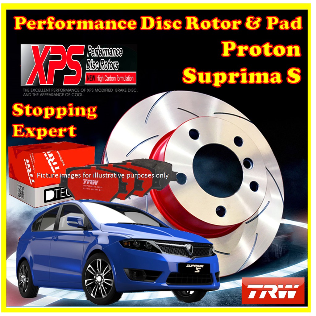 Proton Suprima S TRW XPS Disc Rotor Slotted / Pemutar Cakera Kereta ...
