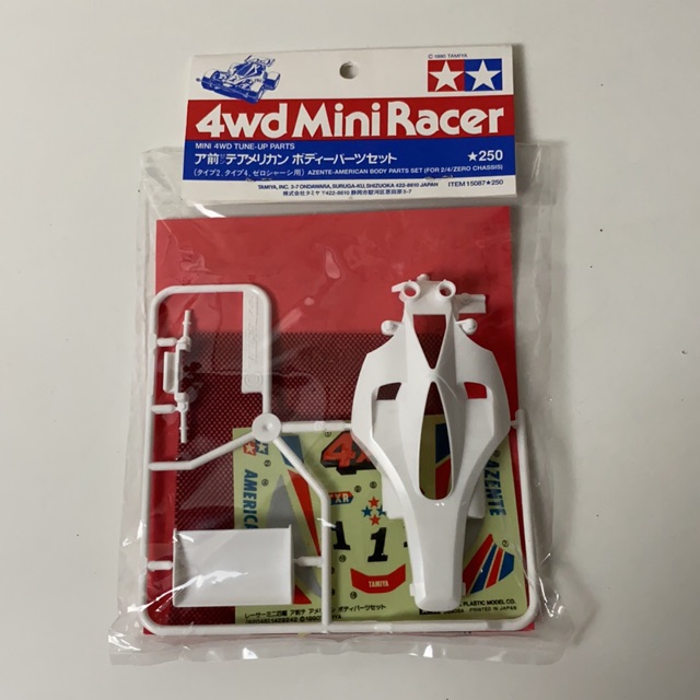 Tamiya 4wd mini racer item 15087 Azente-American Body Parts Set ...