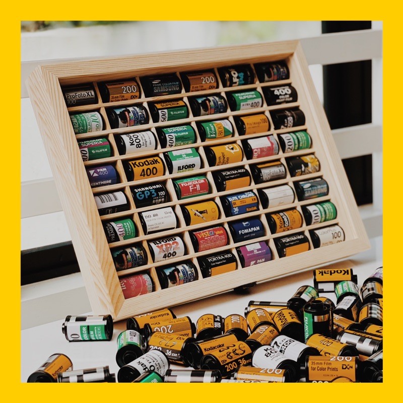 [Preorder] Lomocrewz Wooden Display Case for Film Rolls ( 30 or 63 ...