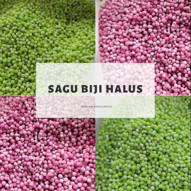 SAGU BIJI HALUS (MERAH / HIJAU/PUTIH) | Shopee Malaysia