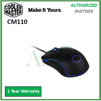 COOLER MASTER CM110 6000 DPI OPTICAL SENSOR GAMING MOUSE | Shopee Malaysia