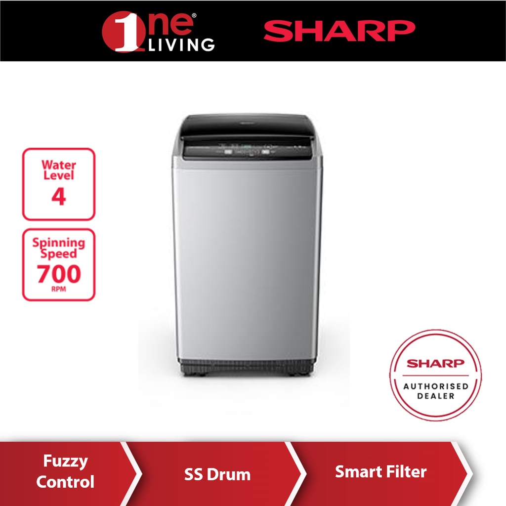 Sharp Top Load Washing Machine (7.5kg) ES721X | Shopee Malaysia