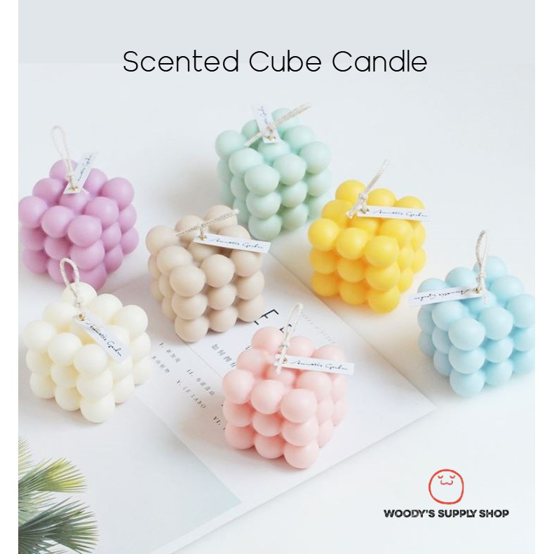 Ins Style Rubik's Cube Scented Candle | Home Decor | Photo Shoot Props ...
