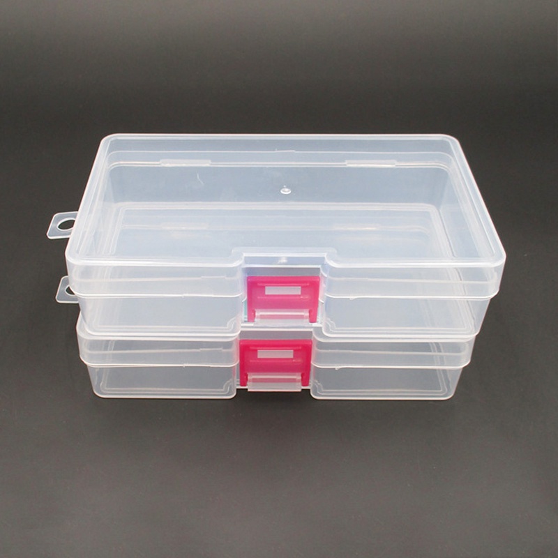 Minimalist Transparent Plastic Storage Box with Buckle Waterproof DIY ...