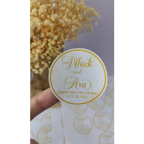 Wedding Souvenir Sticker Label (pre-cut) | Shopee Malaysia