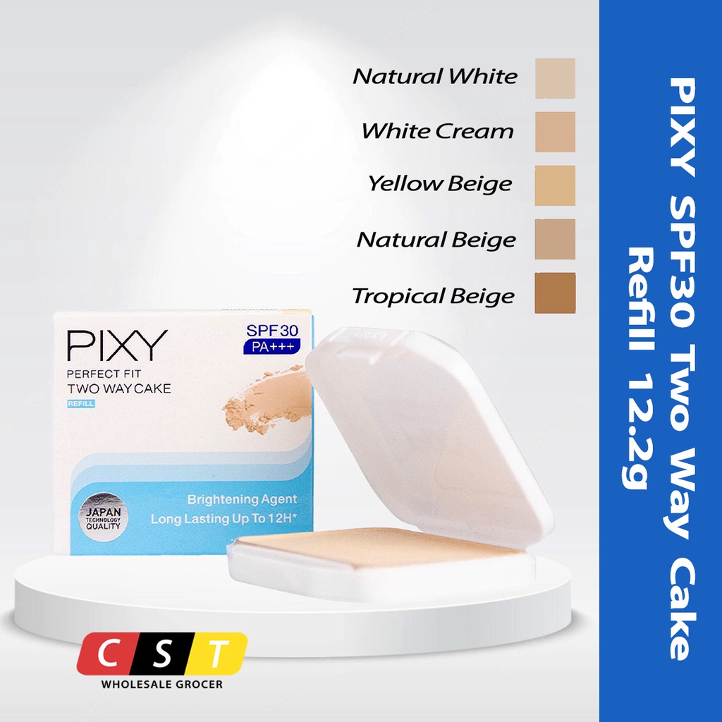 PIXY SPF30 Two Way Cake Refill 12.2g (Natural White / Natural Beige ...