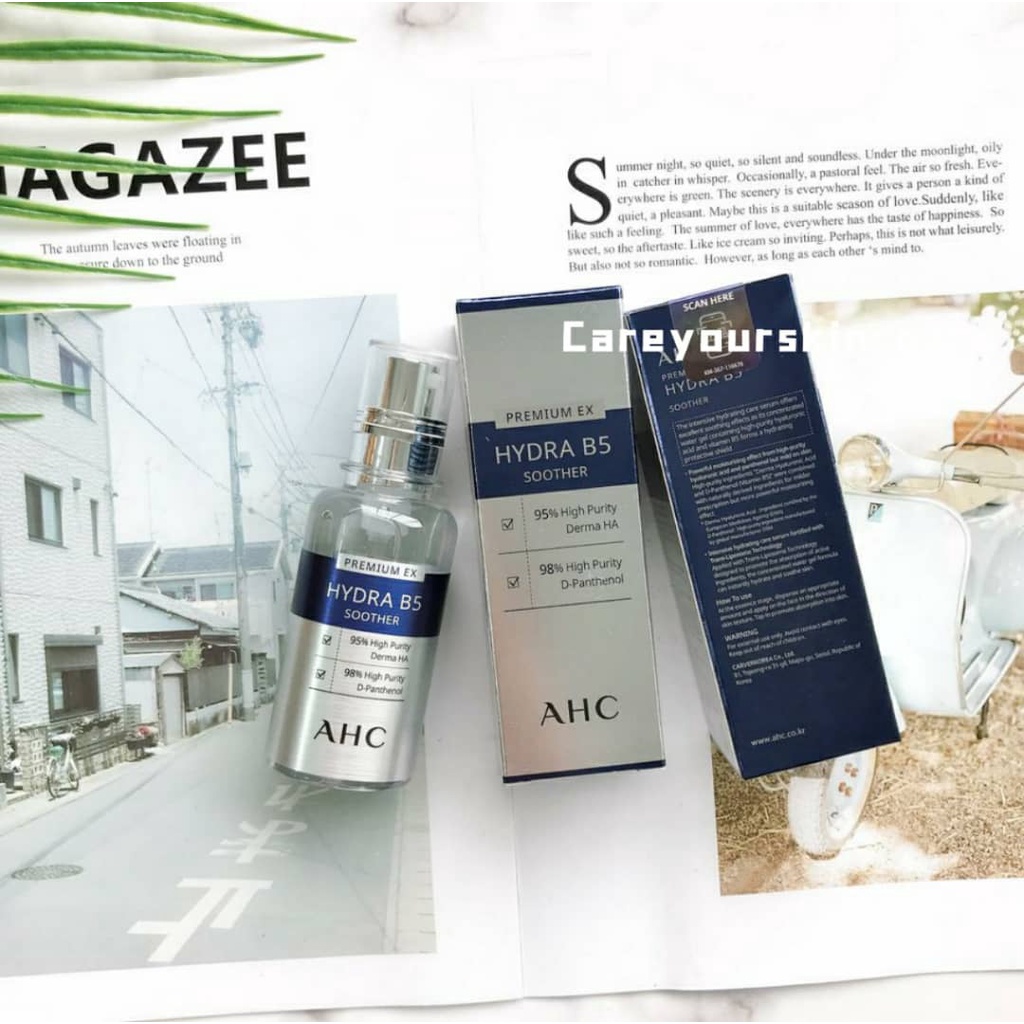 现货免运！ AHC Premium Ex Hydra B5 Soother 玻尿酸保湿精华液 50ml | Shopee Malaysia