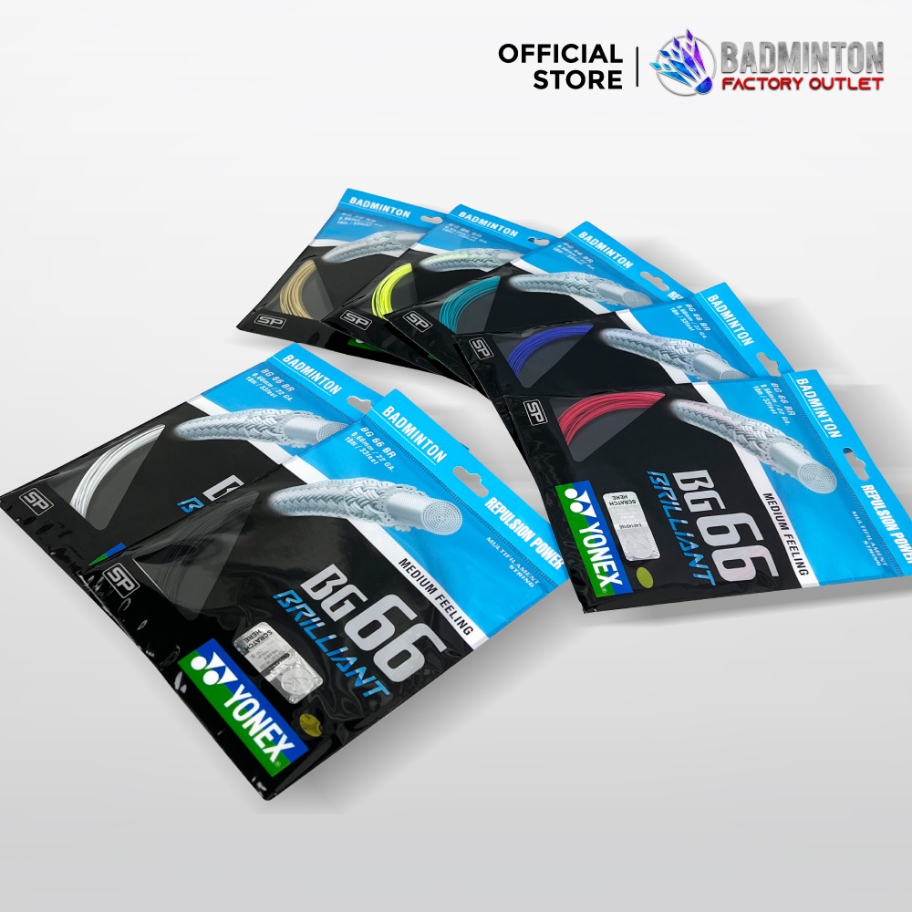 YONEX Original Badminton String - BG 66 Brilliant Badminton String ...
