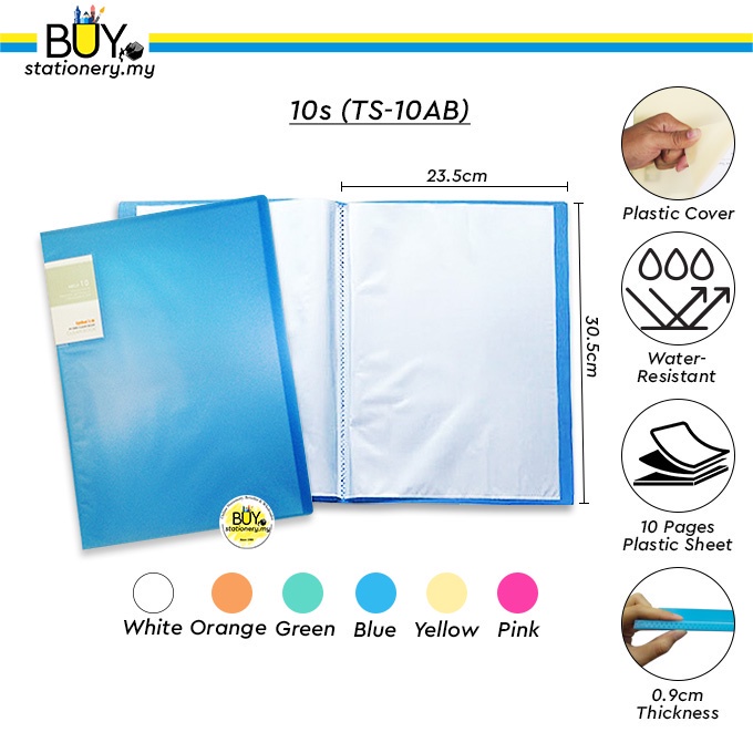 Tian Shun A4 Transparent Plastic Clear Holder -(1/Pcs) File Folder Fail ...