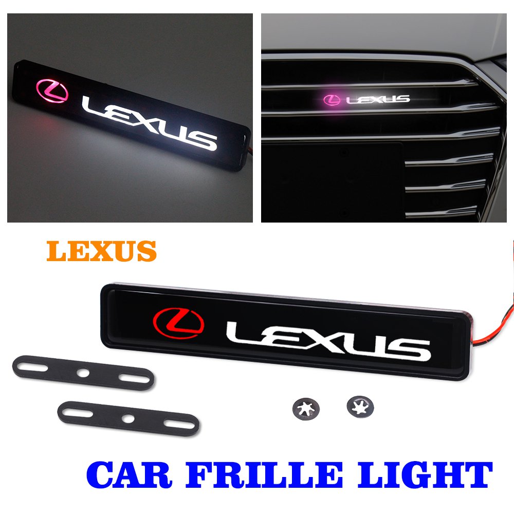 With LED light Car Front Grille Emblem Badge Stickers For Lexus CT ES ...