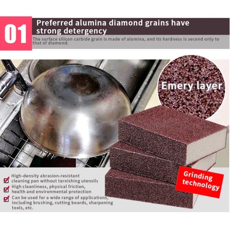 🔥🔥Grinding Span Magic Emery Cleaning Sponge / Span Gosok 🔥🔥 | Shopee ...