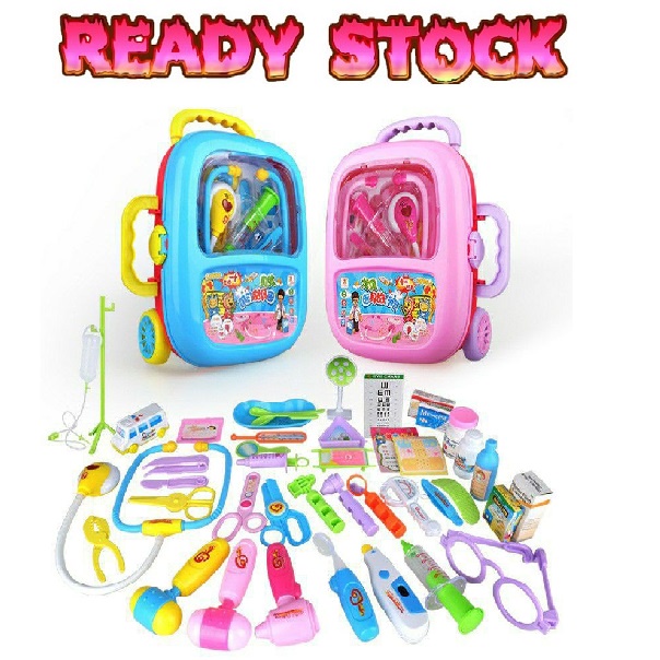 Doctor Travel Case Toy Play Set For Kid Pretend Play With Sound & Light ...