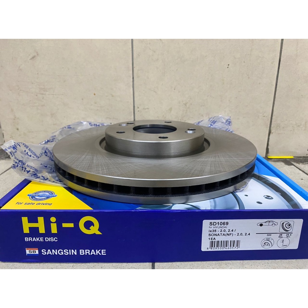 BRAKE DISC / DISC ROTOR FRONT (GENUINE / HIQ) HYUNDAI i40 , TUCSON *4WD ...