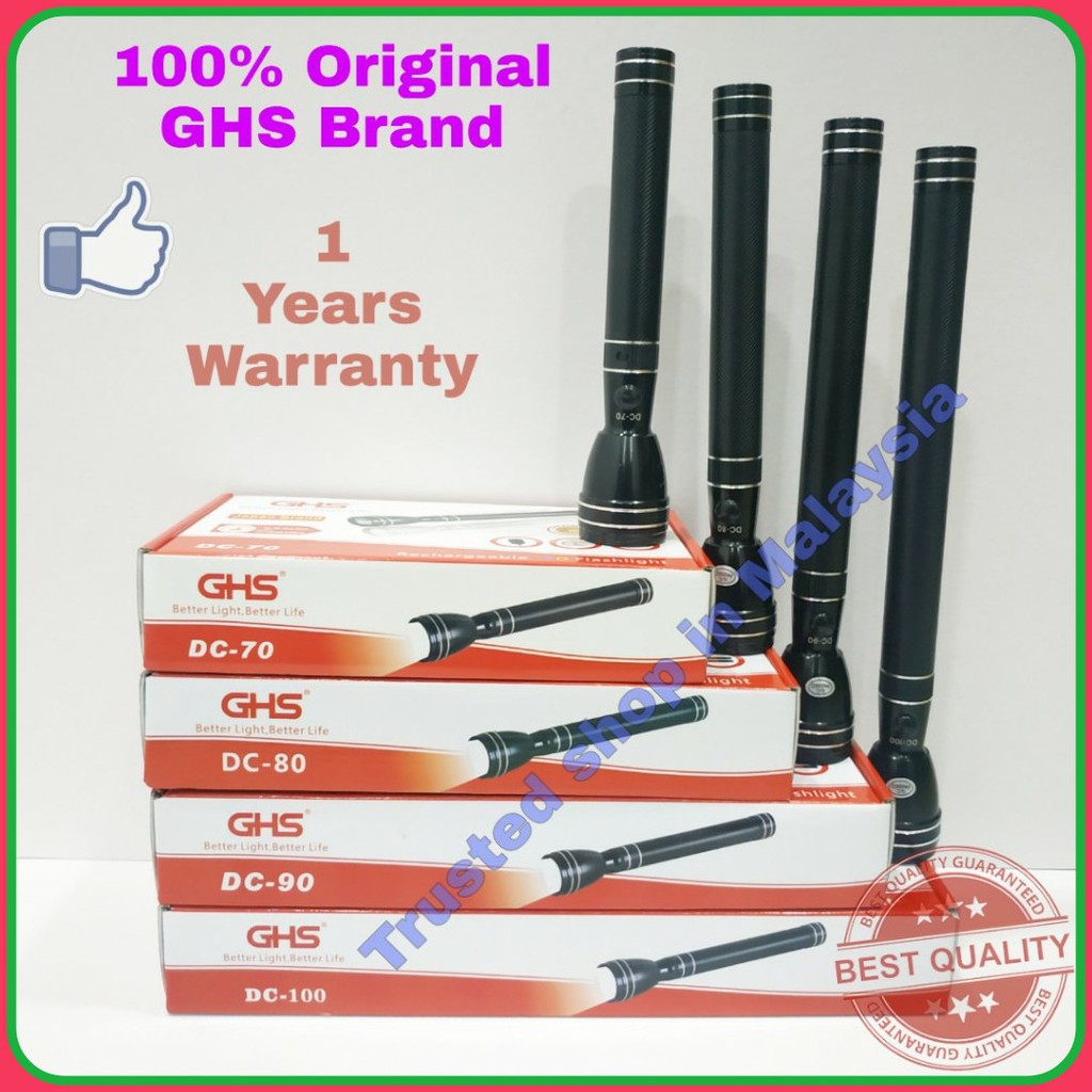 GHS Original Japane Torch Light Long Range New Version Rechargeable ...