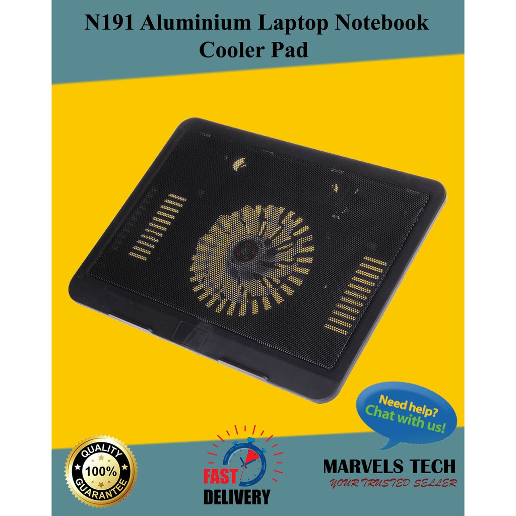 Best Quality N191 Aluminium Laptop Notebook Cooler Pad READY STOCK ...