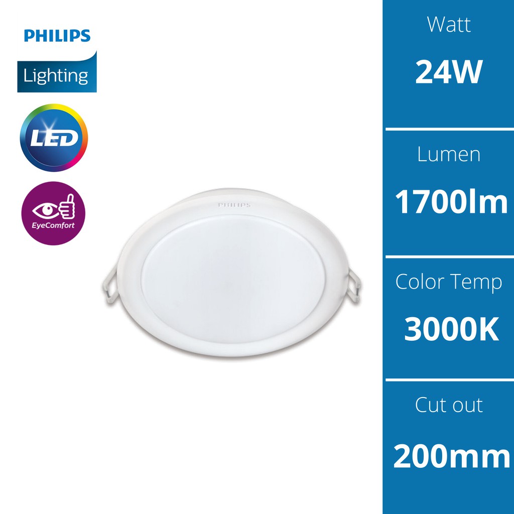 Philips Meson LED Downlight Round 24W | Shopee Malaysia