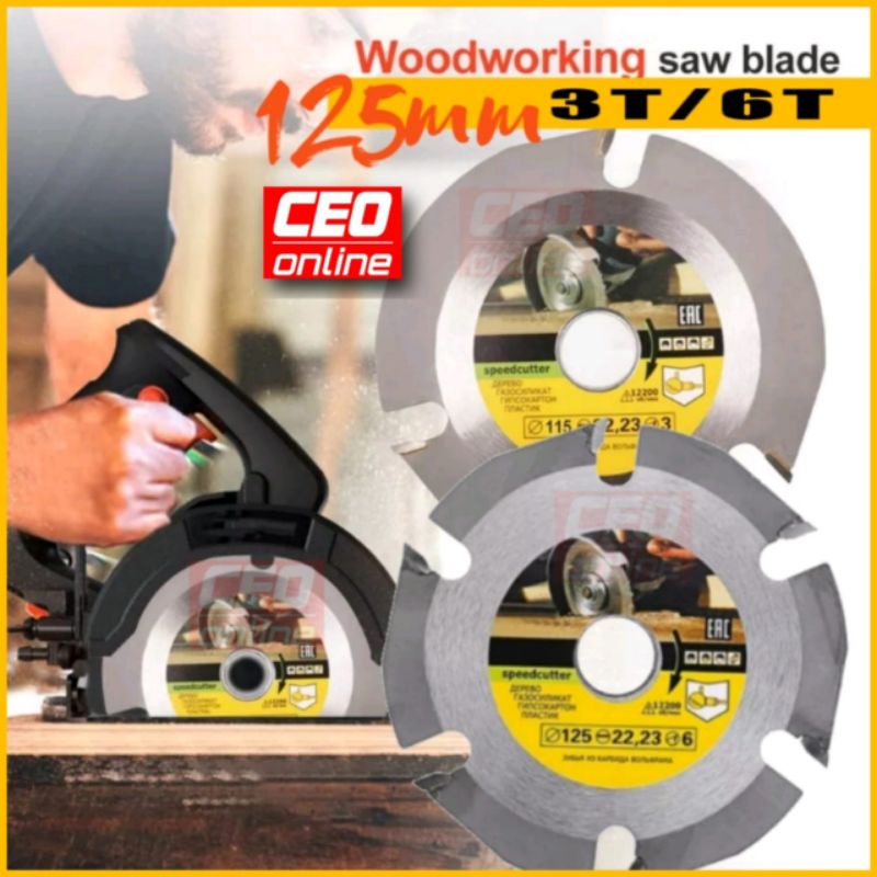 CEO 🇲🇾 125mm Wood Cutting Disc 3T/6T for Angle Grinder Circular Saw ...