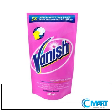 Vanish Pink Liquid Stain Remover Refill Pack 800ML | Shopee Malaysia