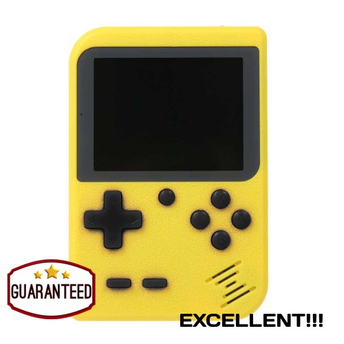 MUST HAVE Retro Handheld Game Console (Yellow) | Shopee Malaysia