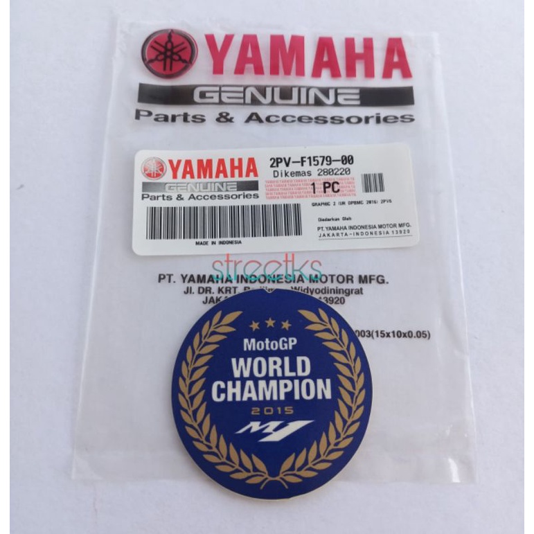 YAMAHA Y15 MUDGUARD MOVISTAR STICKER ORIGINAL | Shopee Malaysia